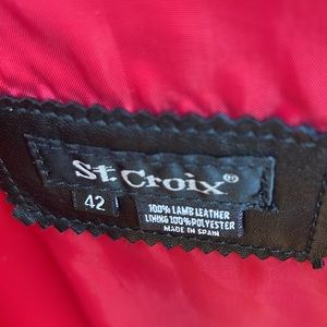 St Croix | Jackets & Coats | St Croix Lamb Leather Jacket Coat Black ...